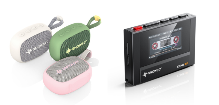 FIIOからカセットテープみたいなDAPと専用ケース『ECHO MINI Black』『SK-ECHOMINI Black』、ポータブルBluetoothスピーカー『Snowsky ...