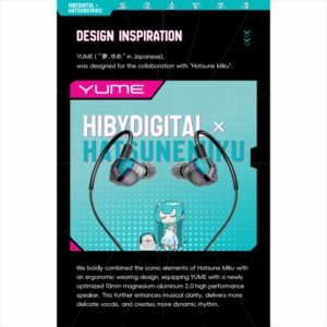 HiBy Digitalから初音ミクとのコラボレーションを記念した期間生産限定IEM『YUME』が2026年1月下旬頃発売予定！【12/15 ...